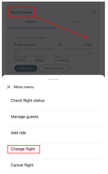 AirAsia Flights: How do I change my flight date or time?